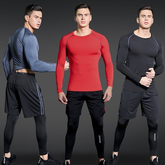 Men's Working Out and Training Partner; Compression Gears