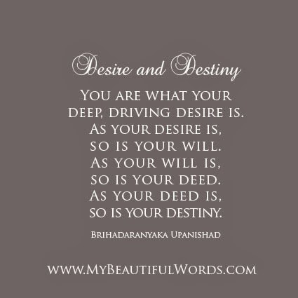 My Beautiful Words.: Desire and Destiny...