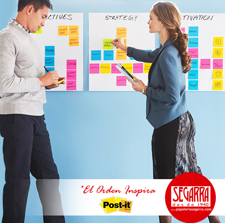 ordena tus ideas con post-it