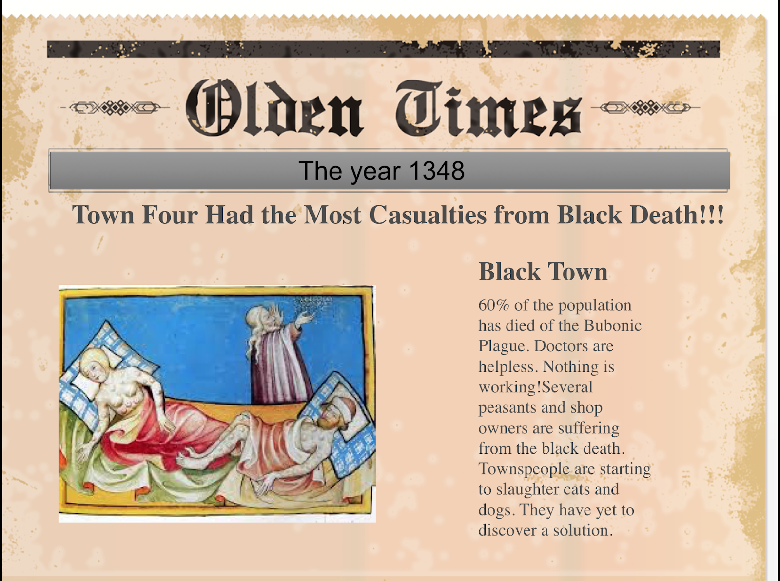 True North: Our Canadian Homeschool: The Black Plague Interactive Lesson