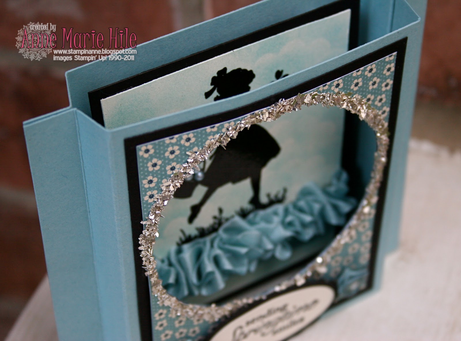 Stampin' Anne: Hand Stamped Sentiments Challenge #61: Shadow Box Cards
