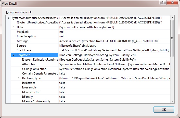Sharepointvietnamnet Nsut Haibanhxeo Access Denied Exception From Hresult 0x80070005 E