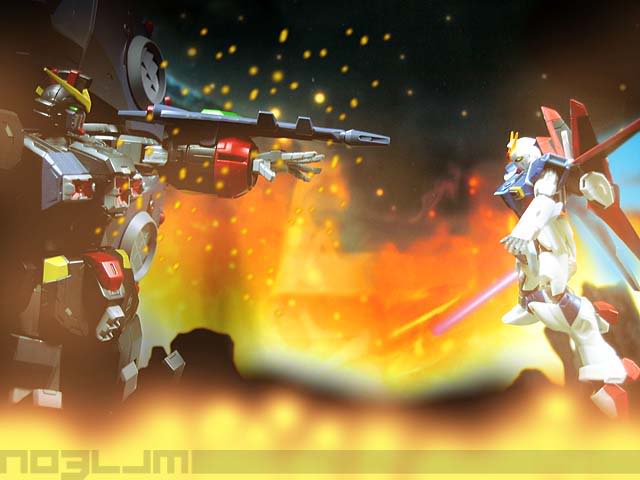 Destroy Gundam VS Force Impulse and Freedom Gundam Digirama by no3ljm