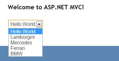 DropDownListFor Helper in MVC3 Razor | 20Fingers2Brains
