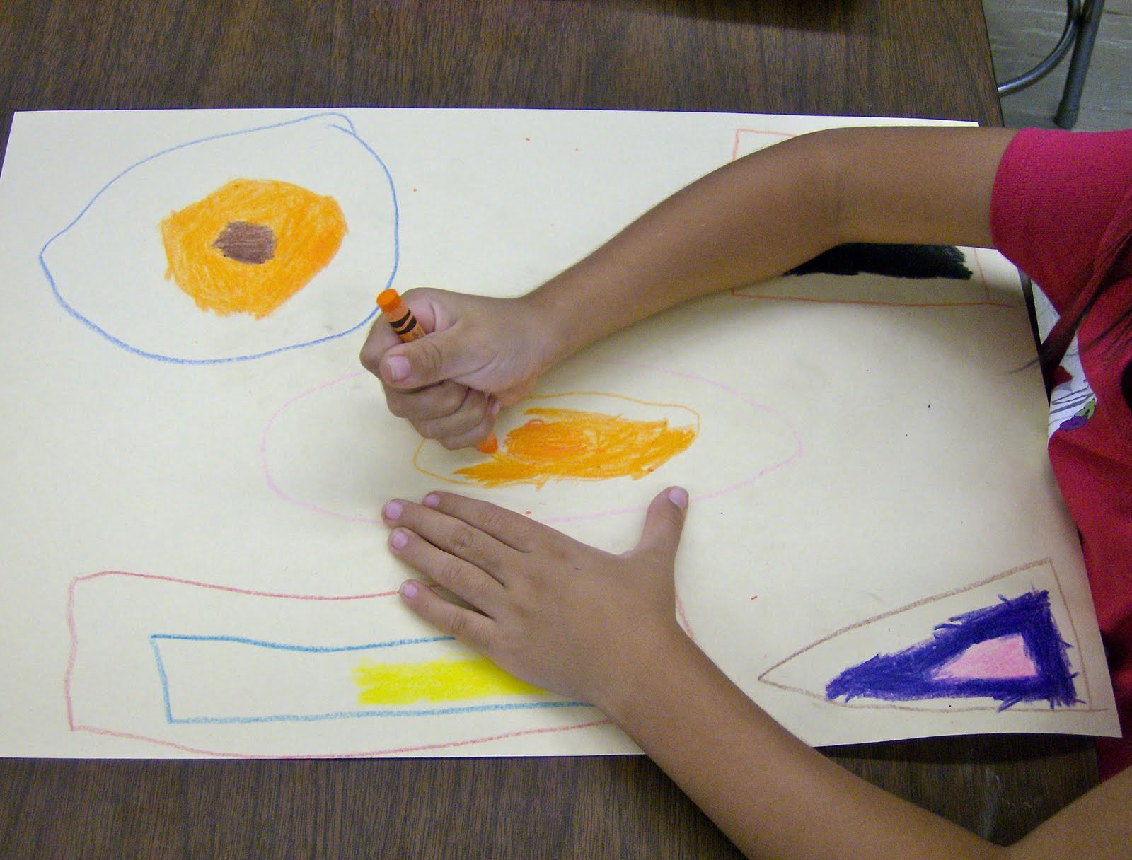Zilker Elementary Art Class: Kinder Geometric Shapes