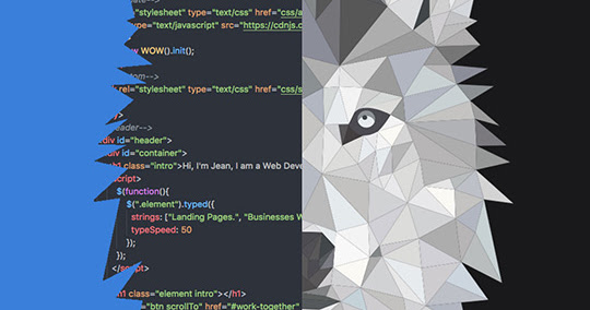 Code Wolf [Dark] Wallpaper Engine