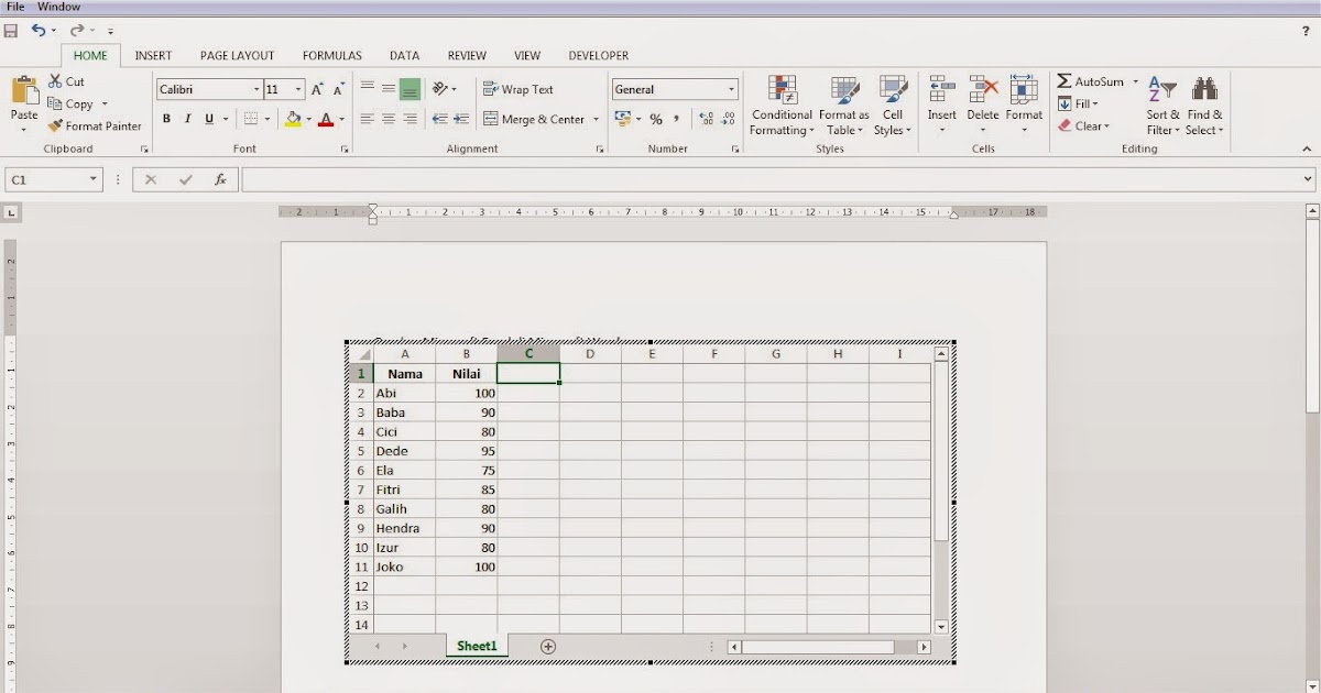 Integrasi dari ms excel ke word ~ FANDA MEILASA - SMA NEGERI 3 LUMAJANG
