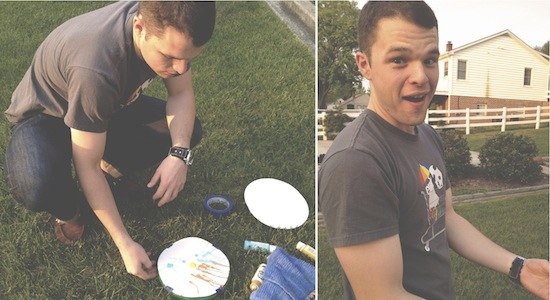 The Ink & Anchor: Frisbee Painting