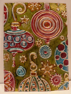 Creative Expressions: Day 6 Tim Inspired Christmas ATC