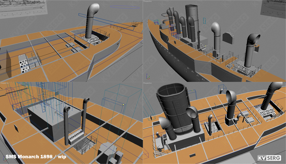 KVSERG ART: Additional images of the model SMS Monarch 1898
