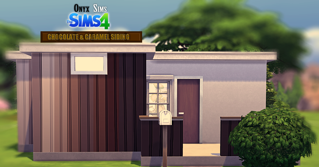 TS4 - Choco Caramel Vertical Siding - Onyx Sims