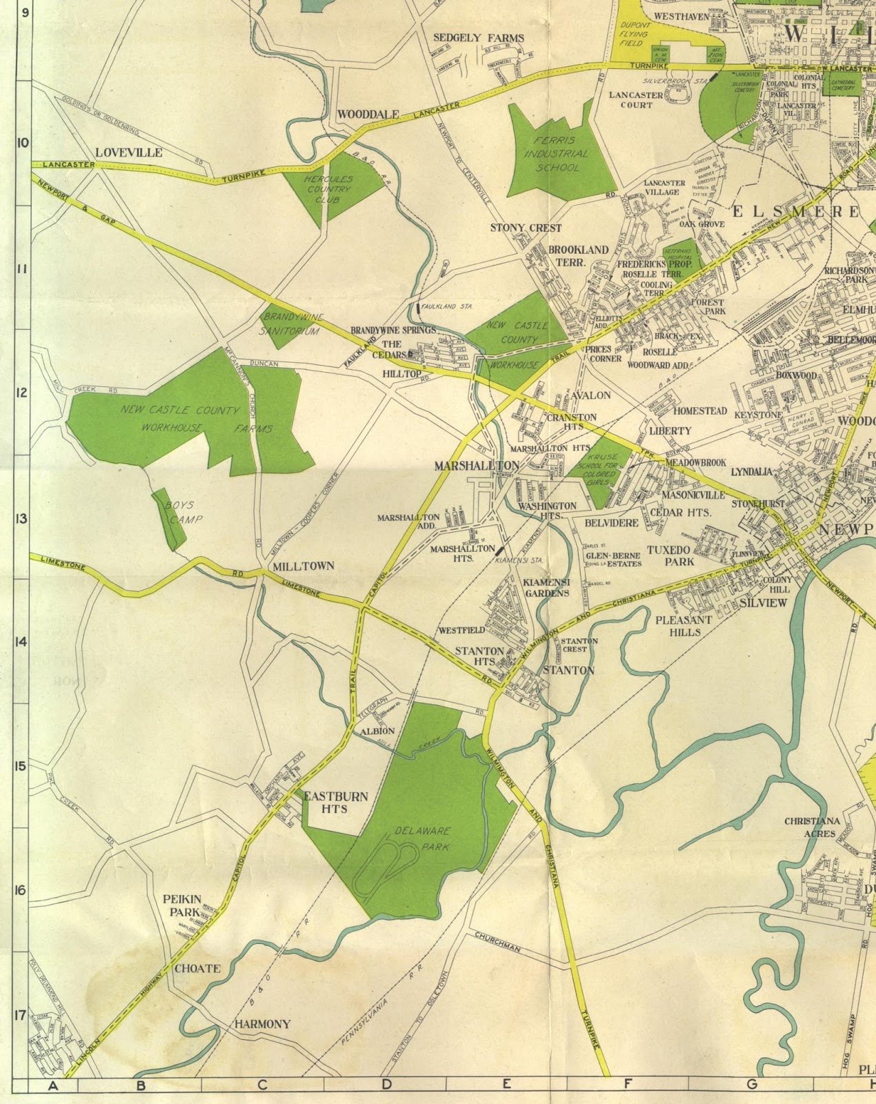 The Mill Creek Hundred History Blog: The Magical 1948 Map