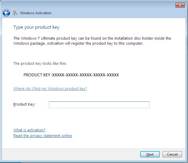 Windows 7 Home Premium Product Key