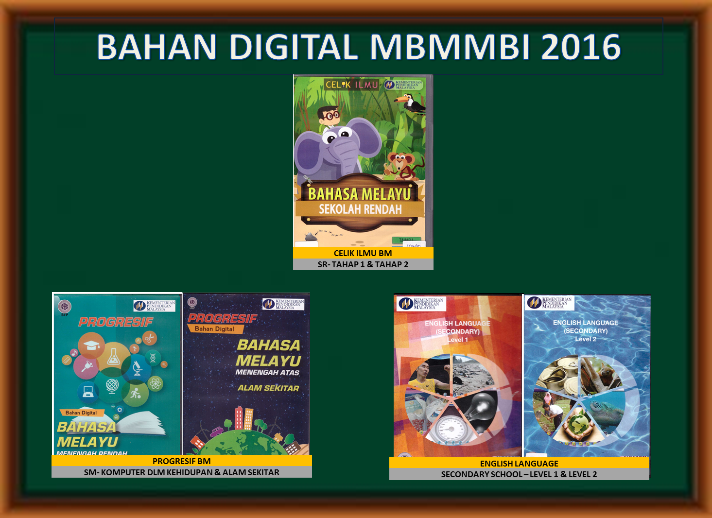 TEKNOLOGI UNTUK PENDIDIKAN BESTARI: EDARAN BAHAN DIGITAL MBMMBI TAHUN 2016