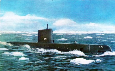 Nuke 'em Post Cards: The Nautilus crosses the North Pole