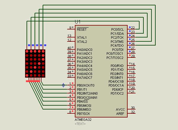 Technologination: Tutorial Dot Matrix Display dengan CodeVision AVR