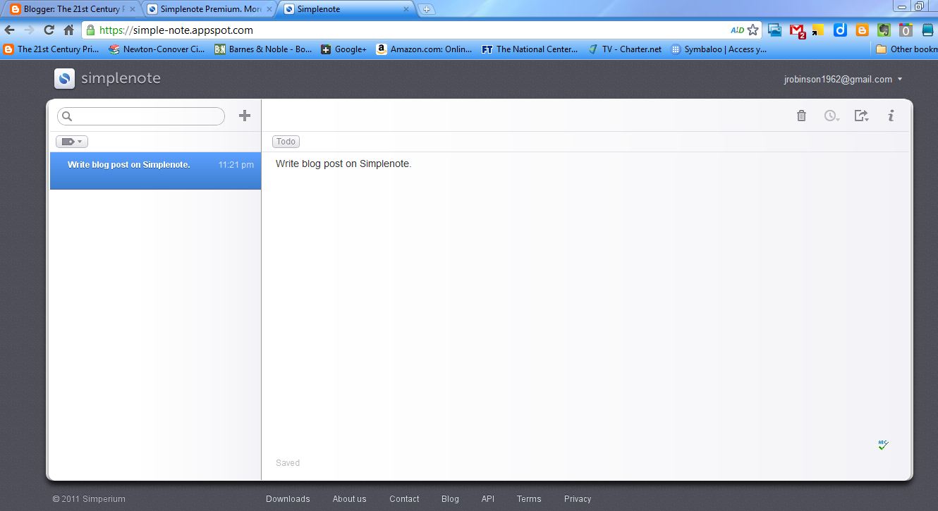 The 21st Century Principal: Simple Note Taking App for the iPad: Simplenote