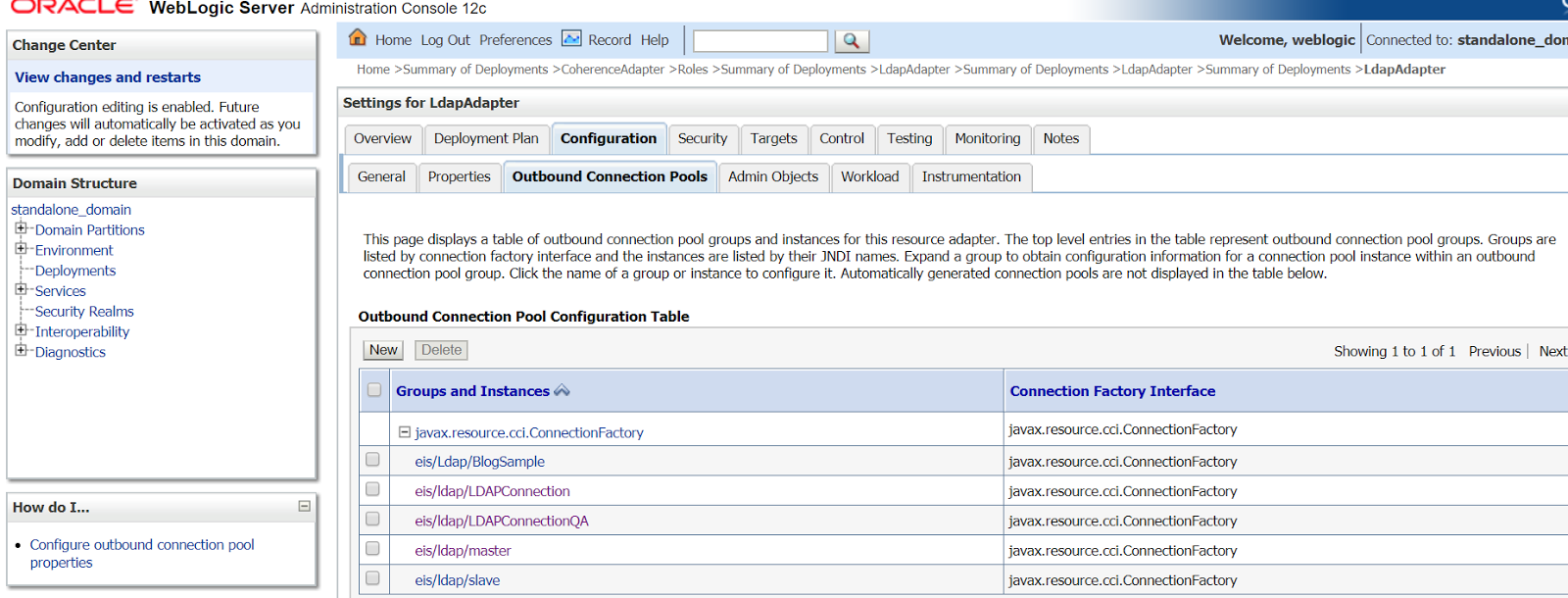 Configure Ldap Adapter Connection Factories Through Wlst Script Oracle Soa Suite 12c