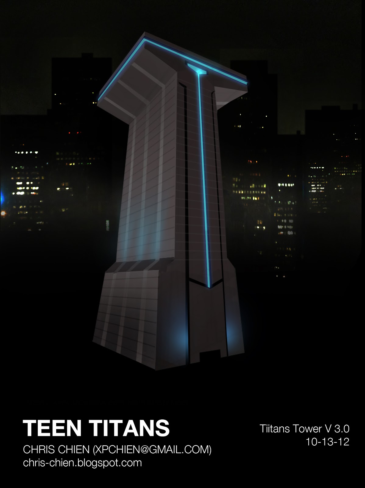 Sketchblog Chris Chien: Flash, Raven and Titans Tower