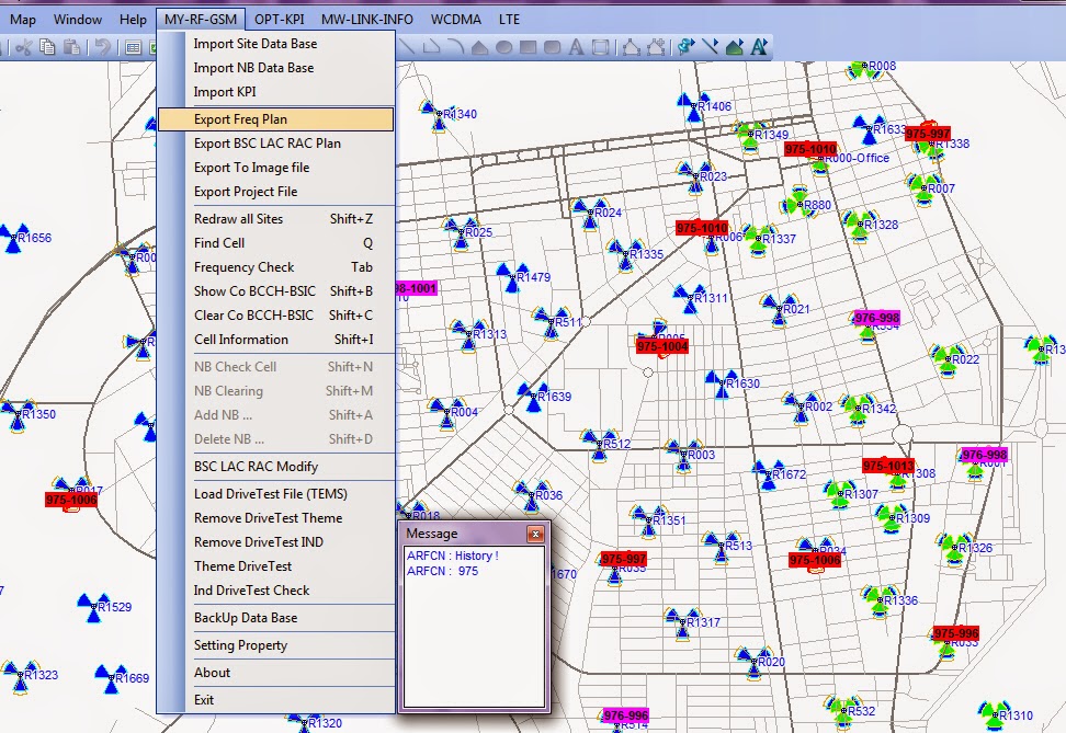 Telecom knowledge and experience sharing: MapInfo RF Tool for GSM WCDMA ...