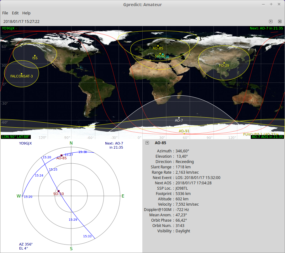 YO9GJX: Gpredict
