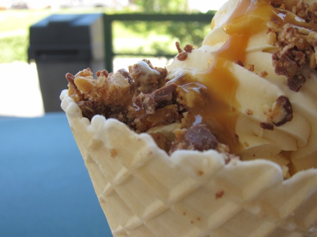 Frozen Friday: Sonic - Snickers & Caramel Waffle Sundae