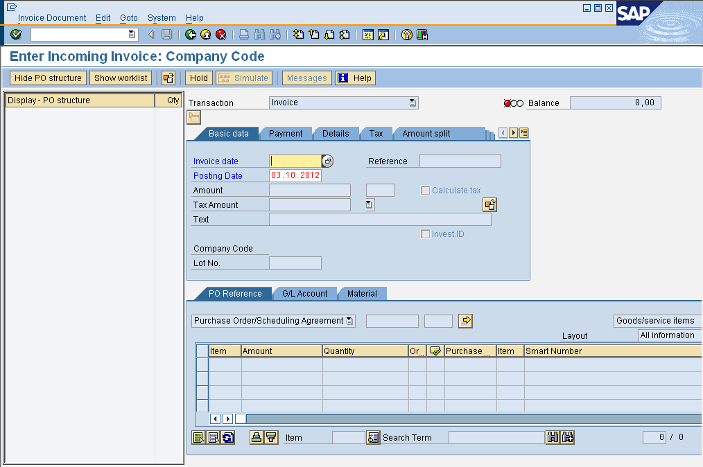 SapOffice: What is a Vendor Invoice?