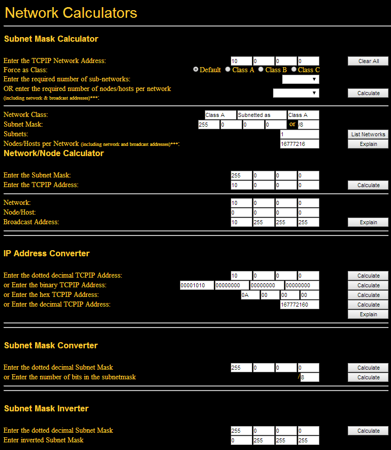 How to Network And Server: รวมโปรแกรมคำนวณ IP Address และ Subnet Mask ...