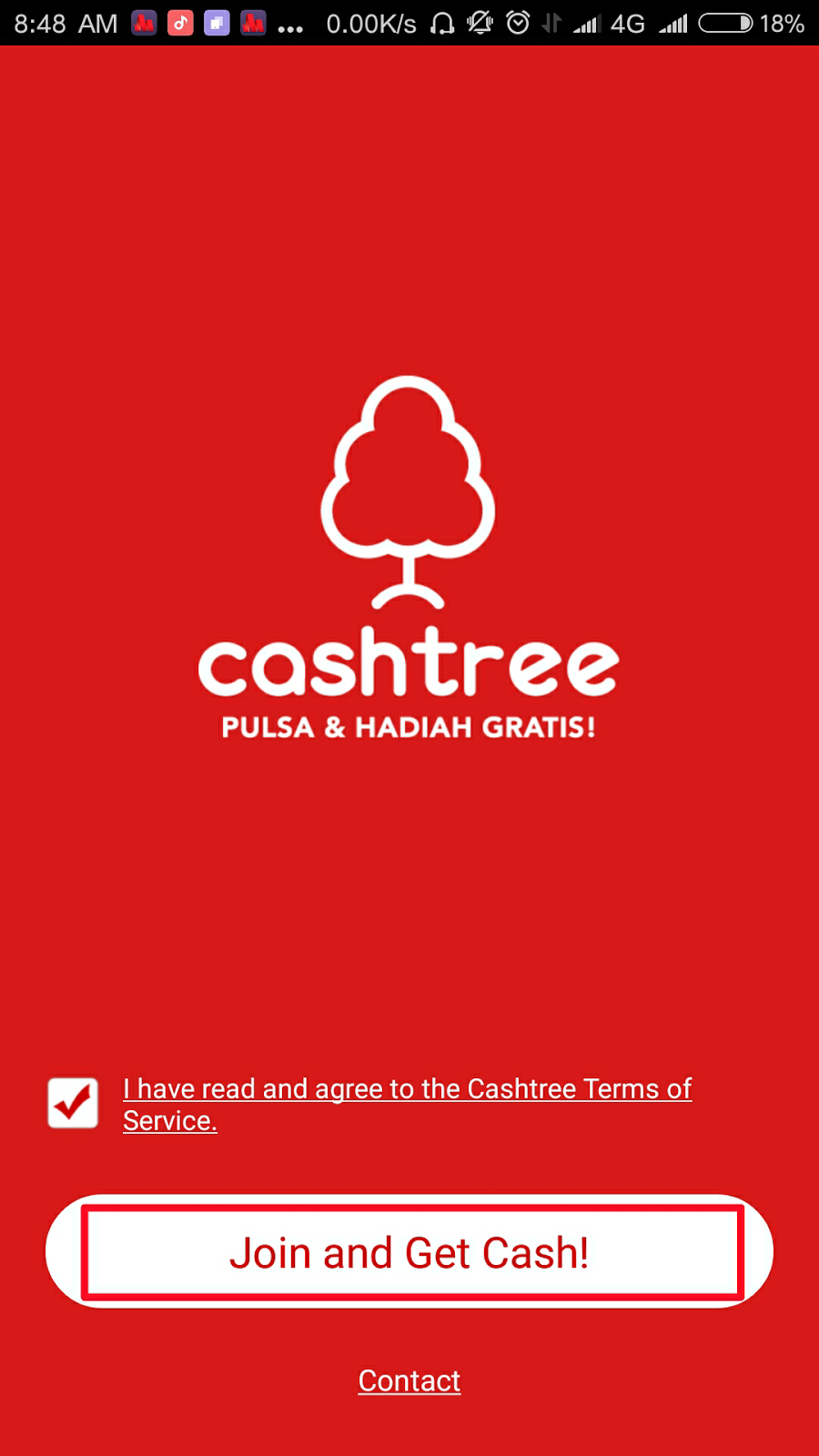 CASHTREE - DAPATKAN PULSA GRATIS DI ANDROID ANDA DENGAN HANYA MENDAFTAR ...