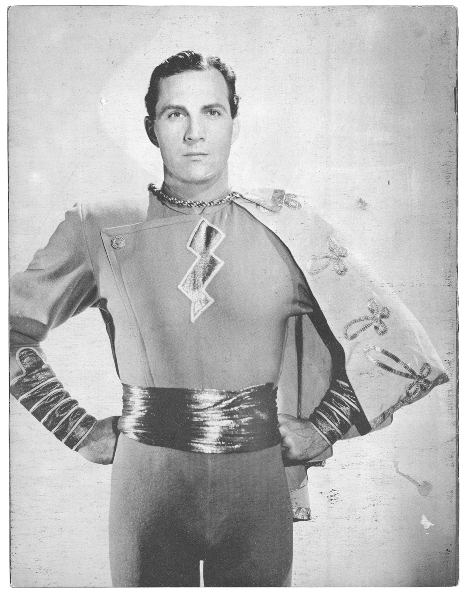 Gerald Mohr appeared as "Golden Scorion" in Captain America serial