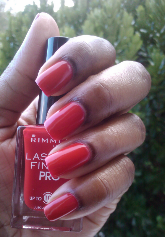 Mani of the week- Rimmel London Stiletto Red 375 - of the comely