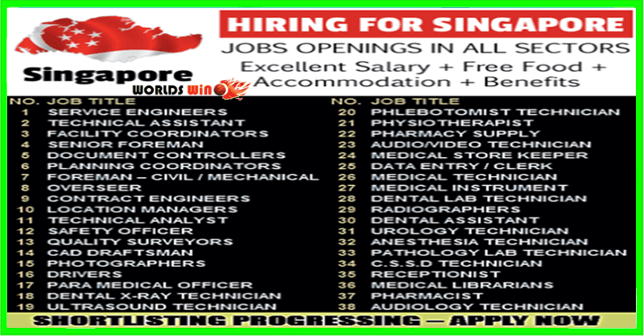 Latest Jobs in Singapore – Apply Now