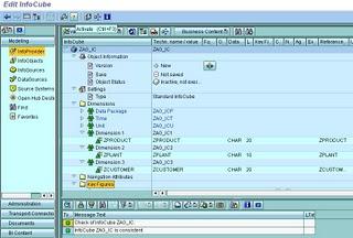 SAP BI: Infocube Creation Step 2 using SAP BI 7.0