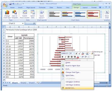 Tya Dewi Pamungkas: Membuat Grafik Piramida Penduduk di Microsoft Excel