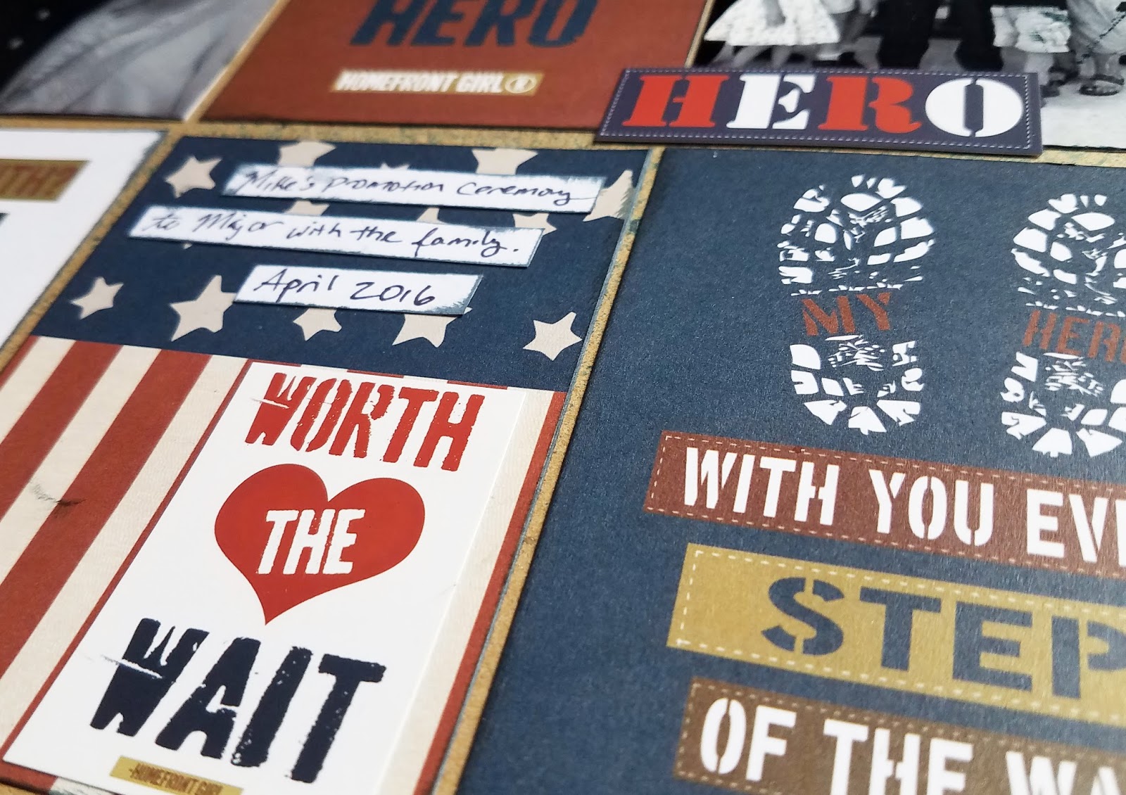 Erin Reed Makes: Love my Hero Scrapbook Page **NSD Giveaway**