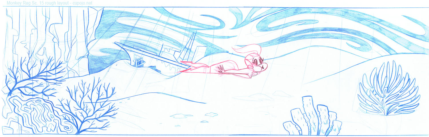 Joanna Davidovich's Art & Animation Blog: Monkey Rag Layout Sc 15-17