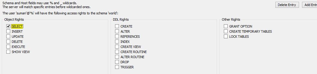 How To Create Read Only User In Mysql Using Workbench