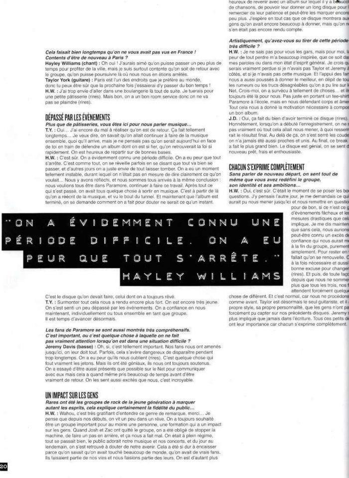'My Rock' magazine interviews Paramore | The Paramore Fans