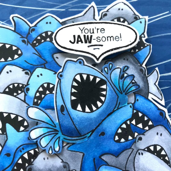 Newton's Nook Designs: Shark Cards by October Guest Designer Bobbi Lemanski