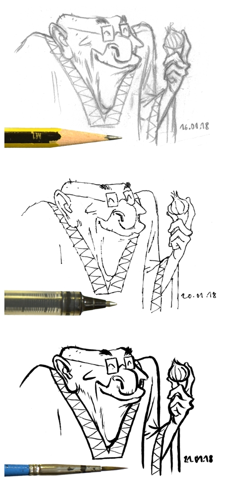 fratzen: inking exercises