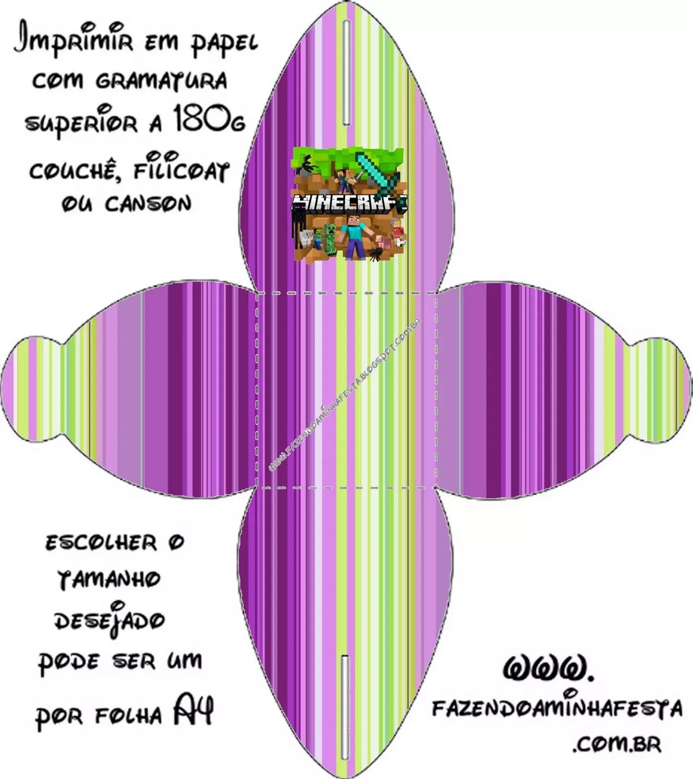 Minecraft Birthday Free Printable Boxes. - Oh My Fiesta! for Geeks