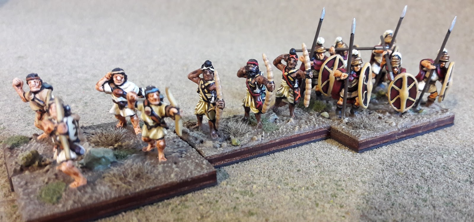 MiniMaerk: DBA army II/36a Graeco-Bactrian ready for action!