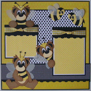 BLJ Graves Studio: Bee-ing Cute Scrapbook Layout