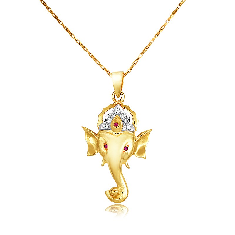 Ganesh Pendants Collections | SUDHAKAR GOLD WORKS