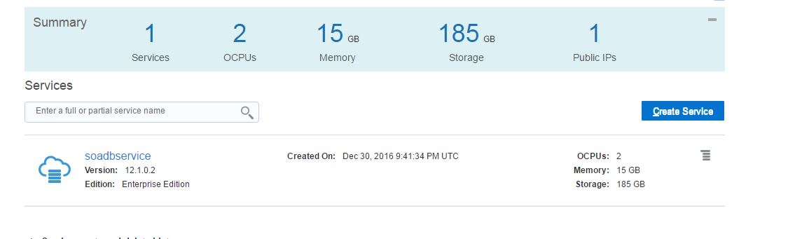 Getting Started With Oracle Soa Cloud Service Part 2 Configure Oracle Database Cloud Service