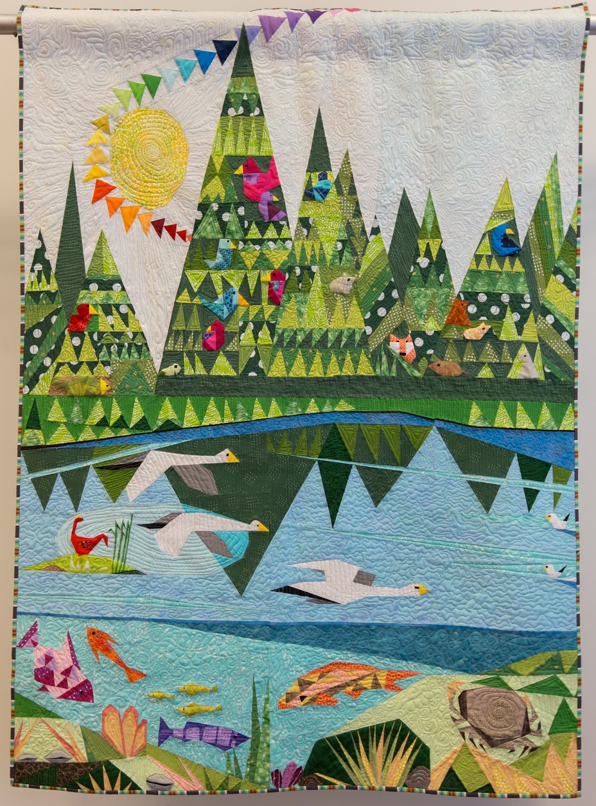 Quilt Art Design: Forest Art Quilt