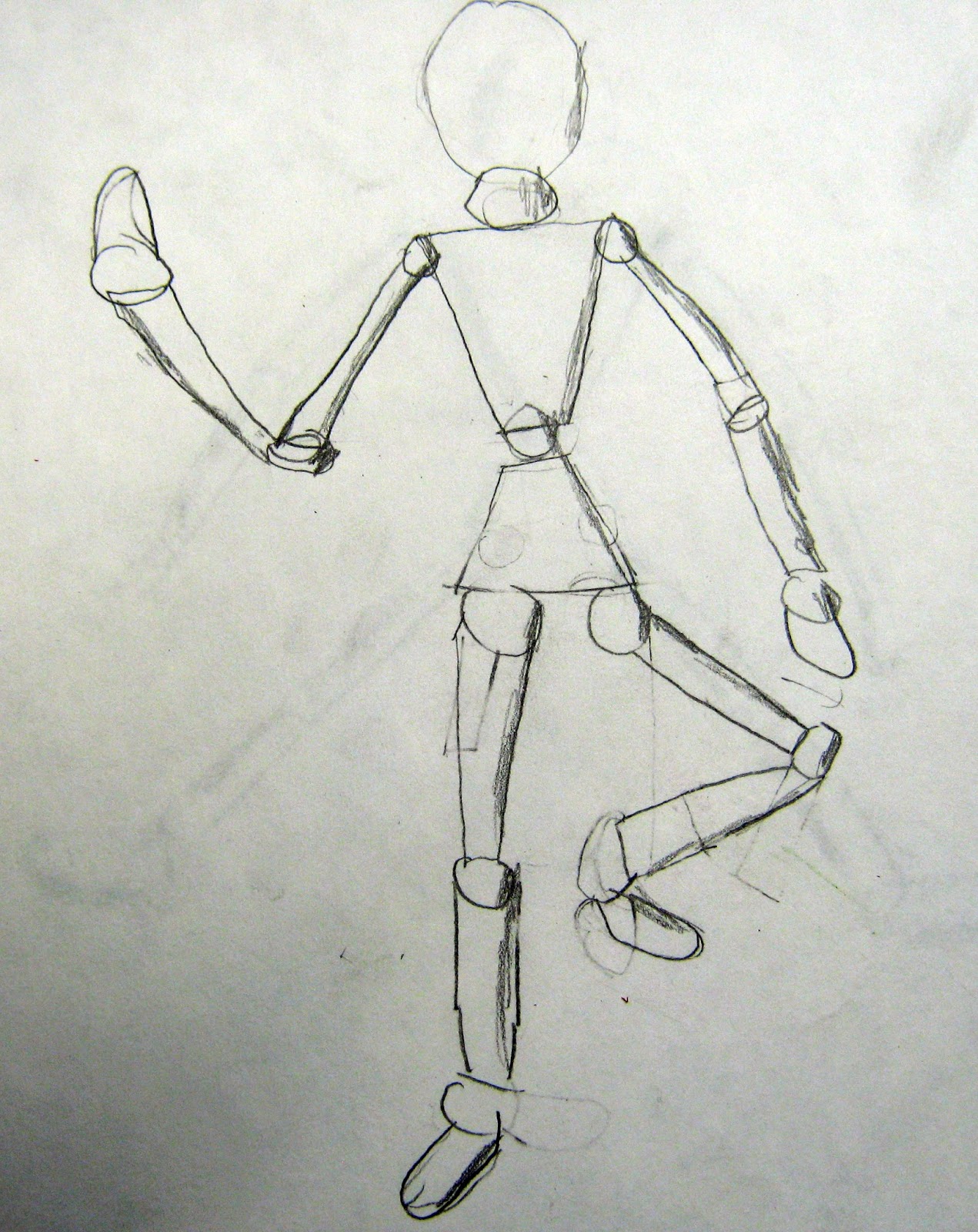 Mrs. Levine's Art Room : THIRD GRADE . . . Drawing a figure in motion