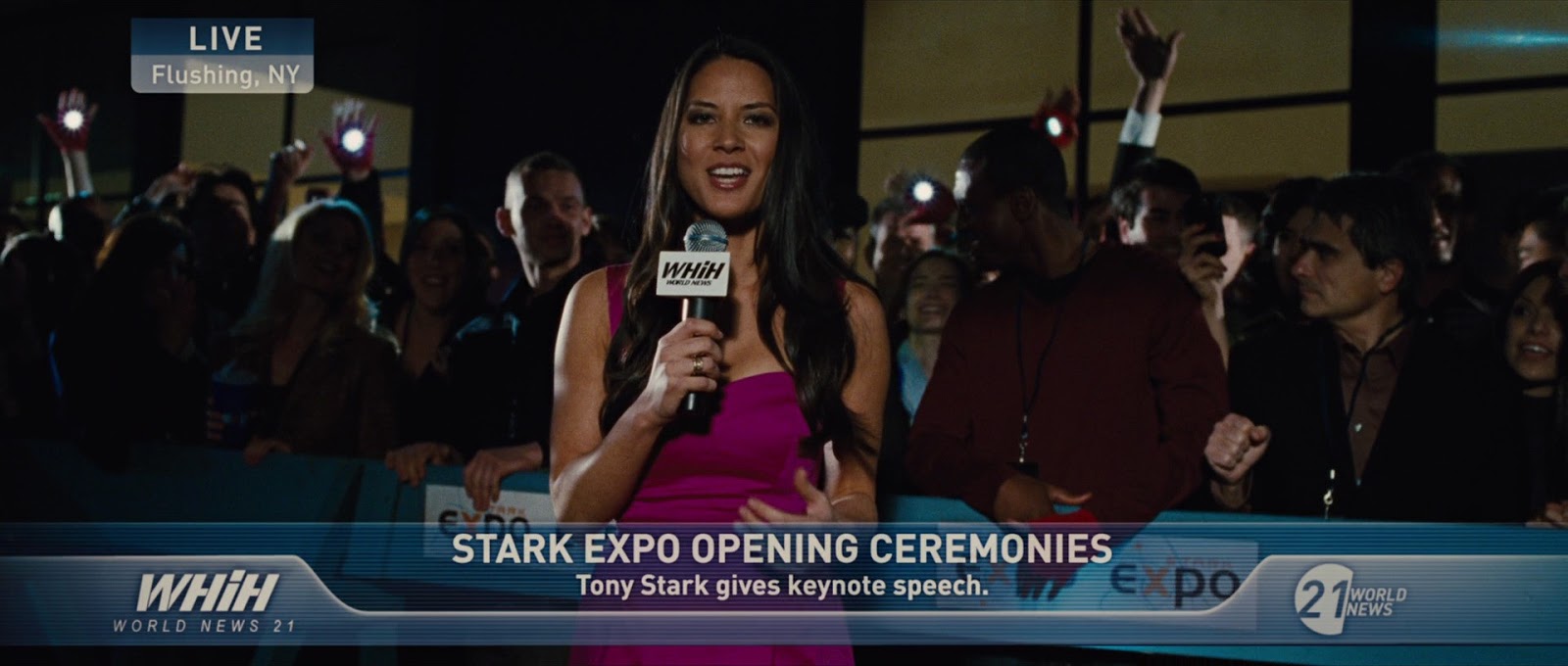 Olivia Munn as Chess Roberts | Iron Man 2 (2010) - Celebrity Magazine