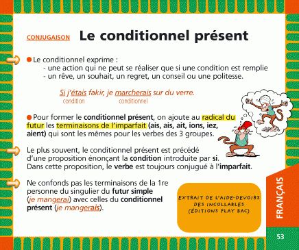 2main, C'EST LUNDI!!: LE CONDITIONNEL PRÉSENT