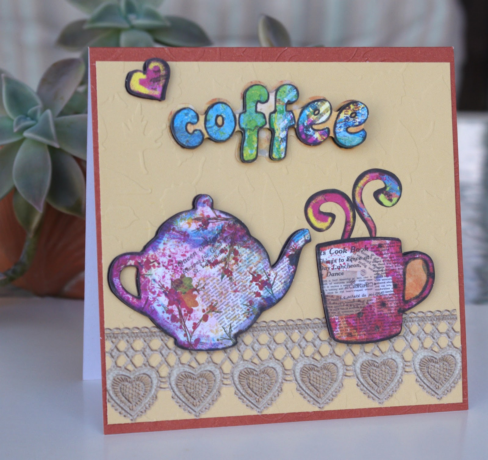 Handmade Cards By Helen: Coffee Lovers BlogHop-Fall '16
